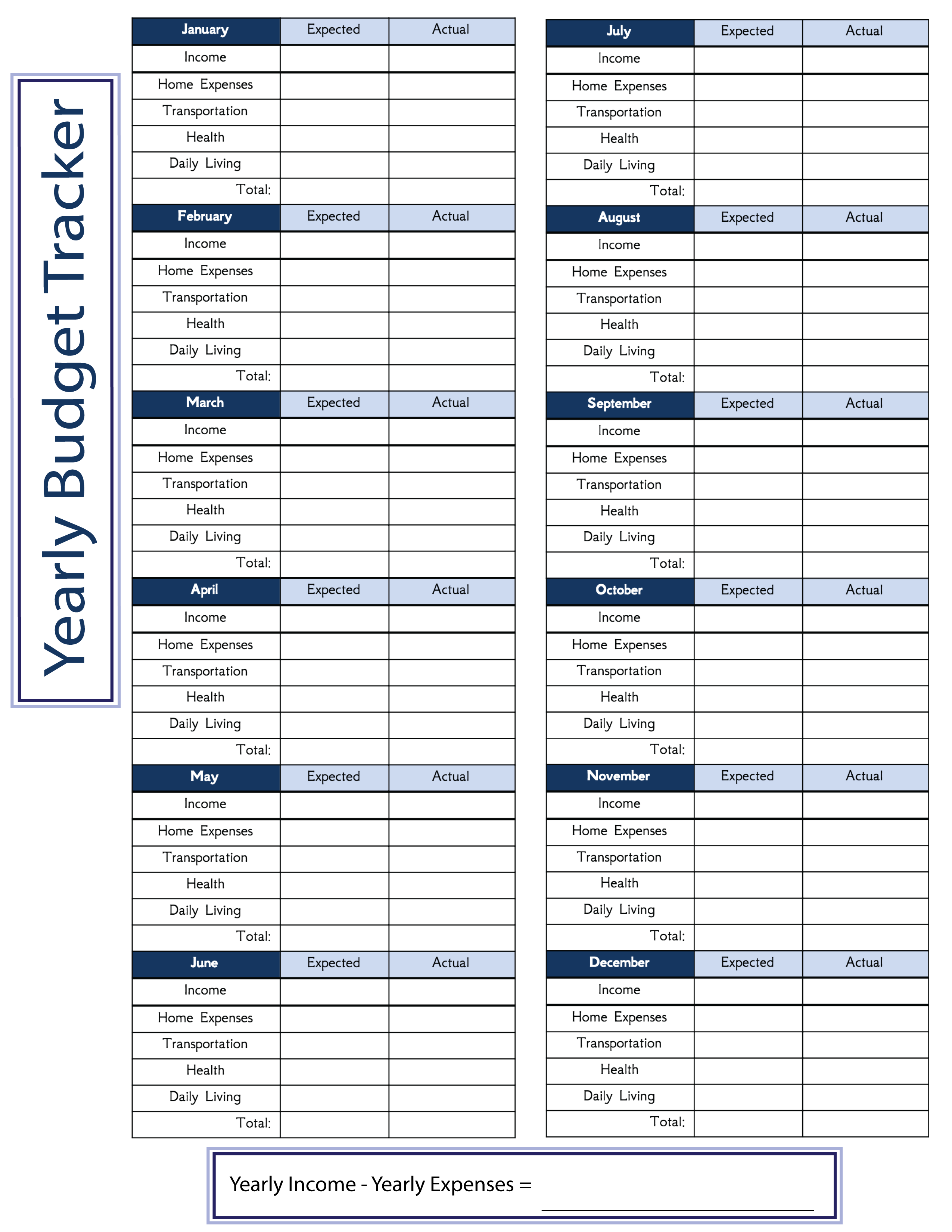 Free Budget Printables King Printables